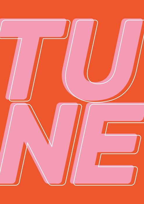 Pink Modern Typography Wallpaper