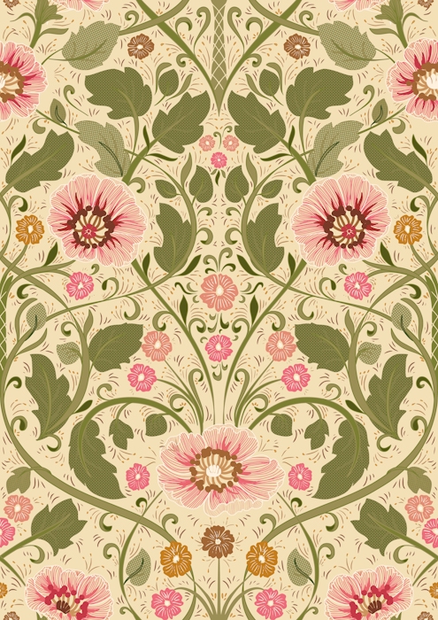 Summer Nostalgia Art Nouveau - happywall.com