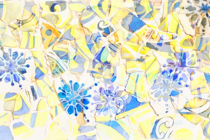 Mosaic of Barcelona 03 Wallpaper - Happywall