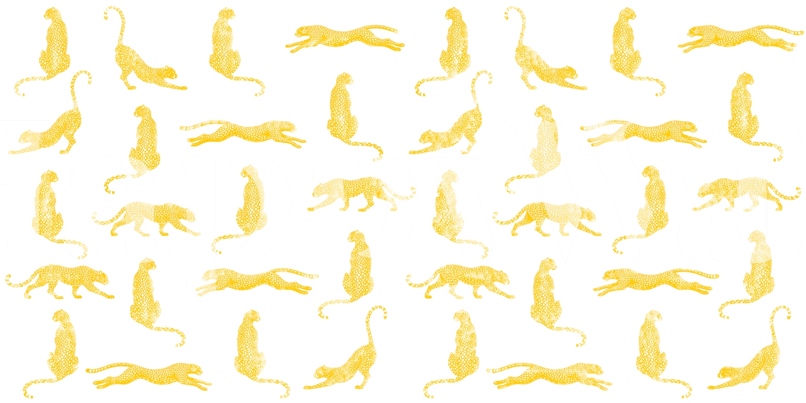 Cheetah Yellow Wallpaper - happywall.com