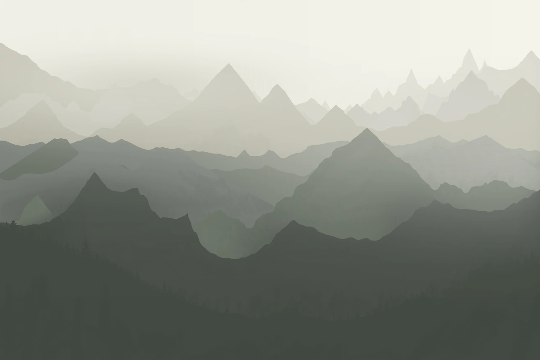 Mountain Green Wallpaper - Refreshing and Serene | Happywall
