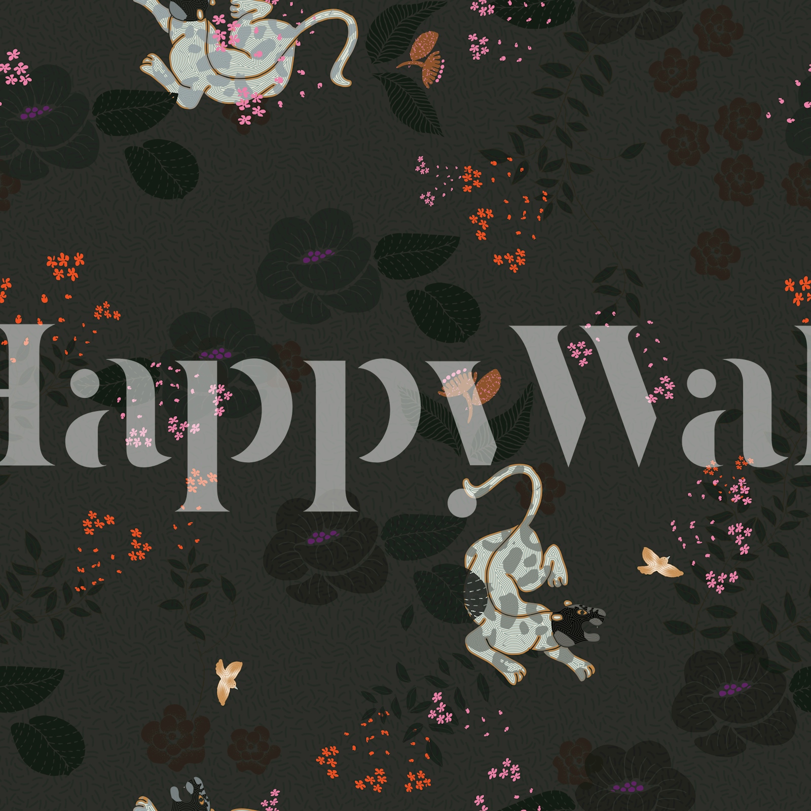 Hear the roar en gris oscuro - Happywall