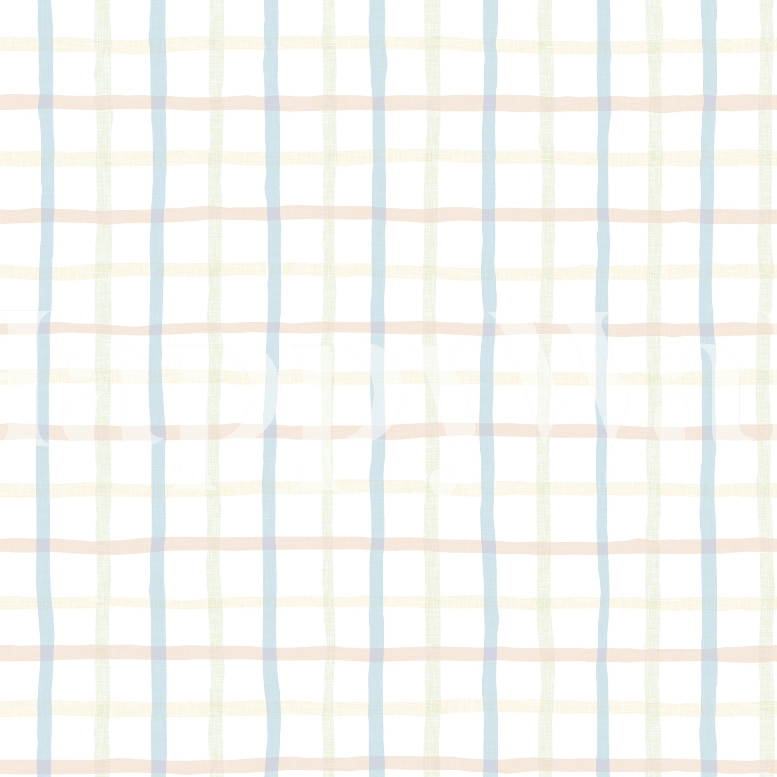 Pastel Nursery Plaid Grid Wallpaper
