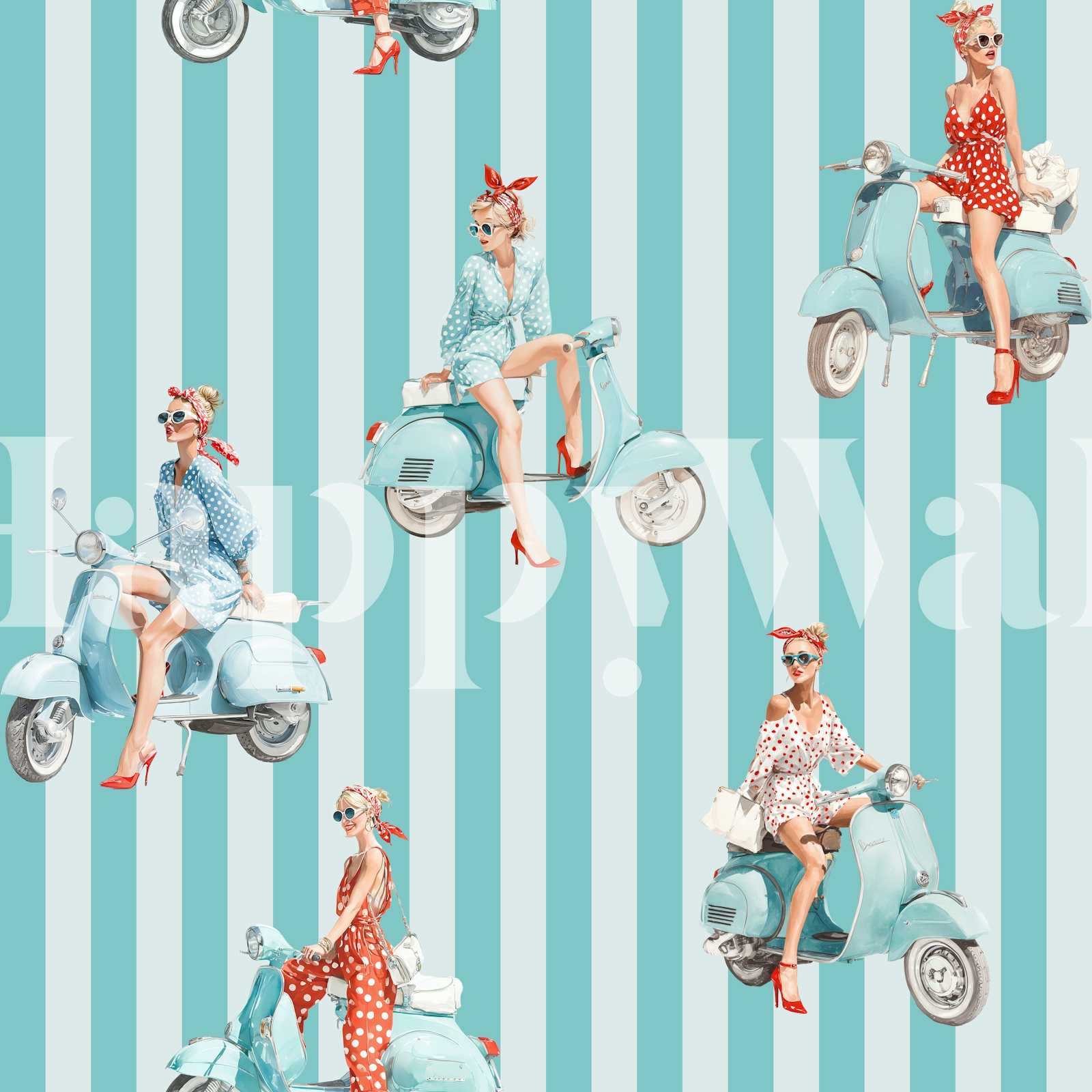 Vespa Gansta Tapete - Happywall.com