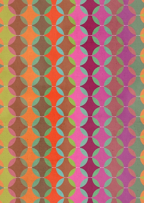 Color Harmonies Textured Circles Small Wallpaper