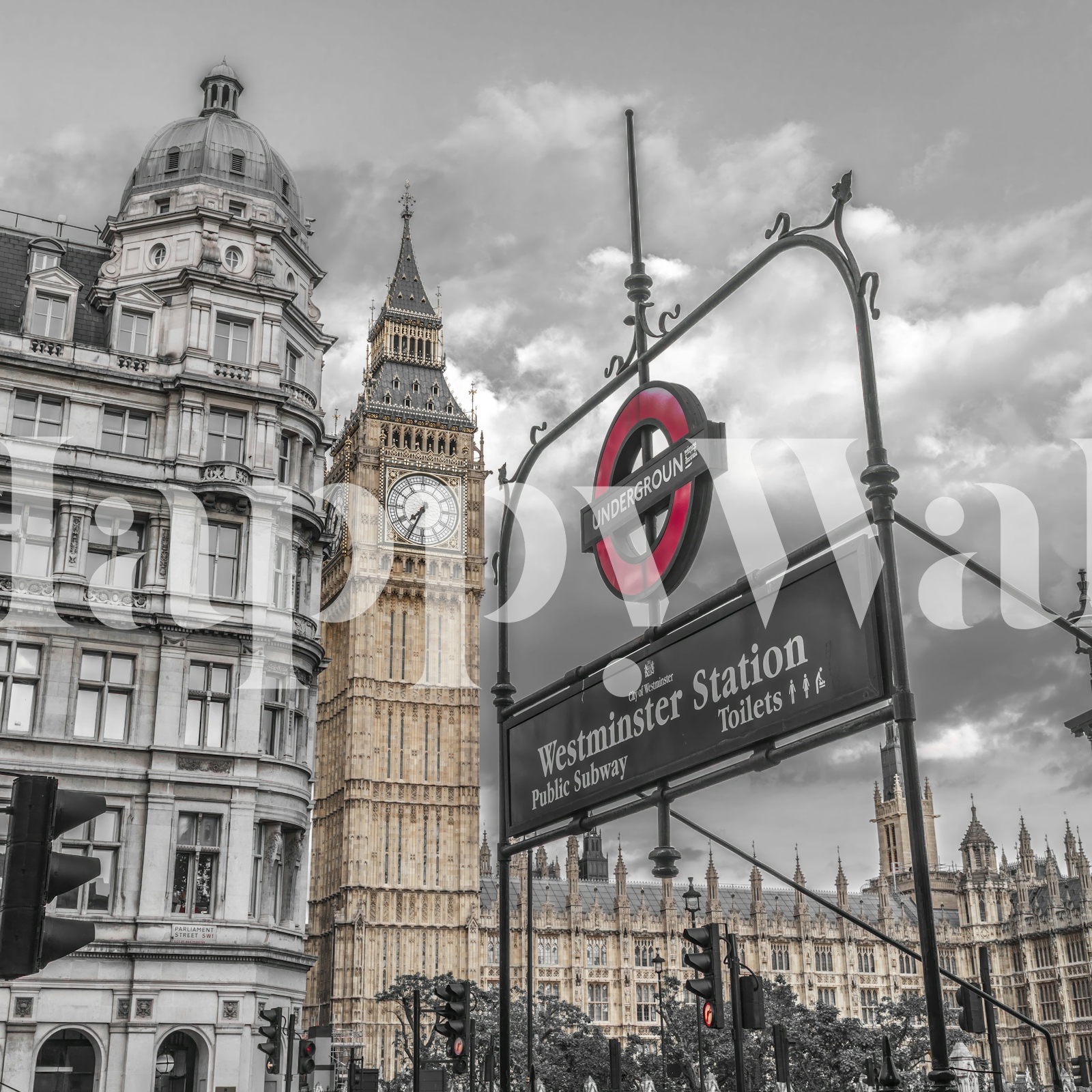 Big Ben and Underground Sign Wallpaper