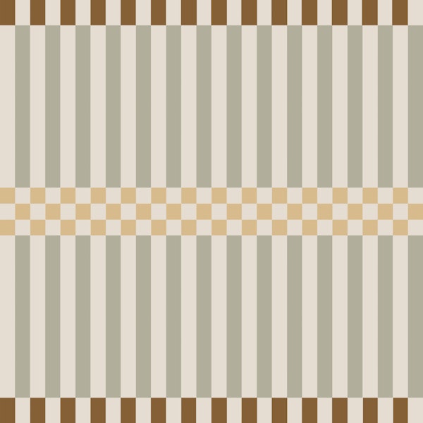 Farmhouse Sage Stripe and Check Wallpaper