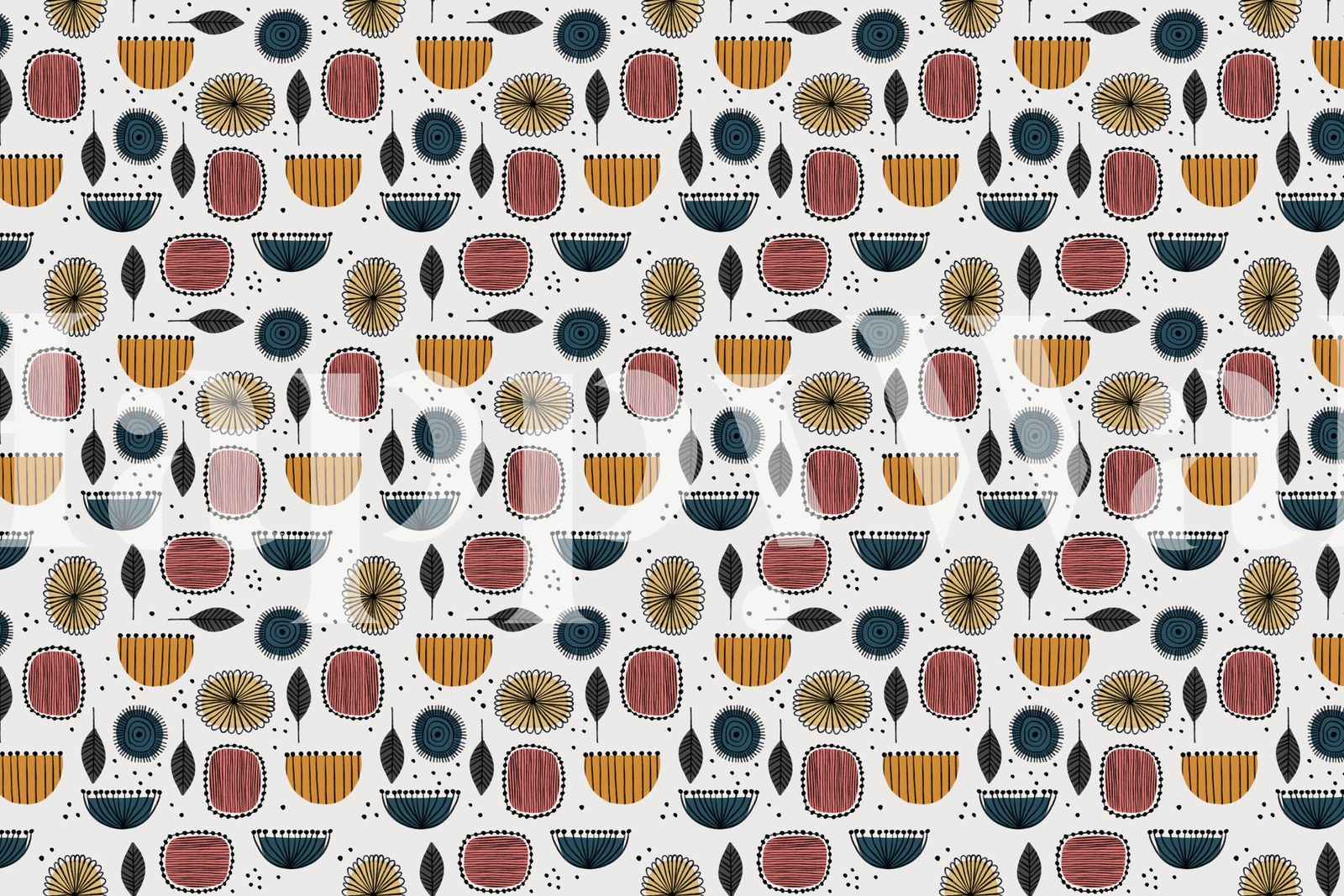 Seeds and Flowers Wallpaper - Happywall