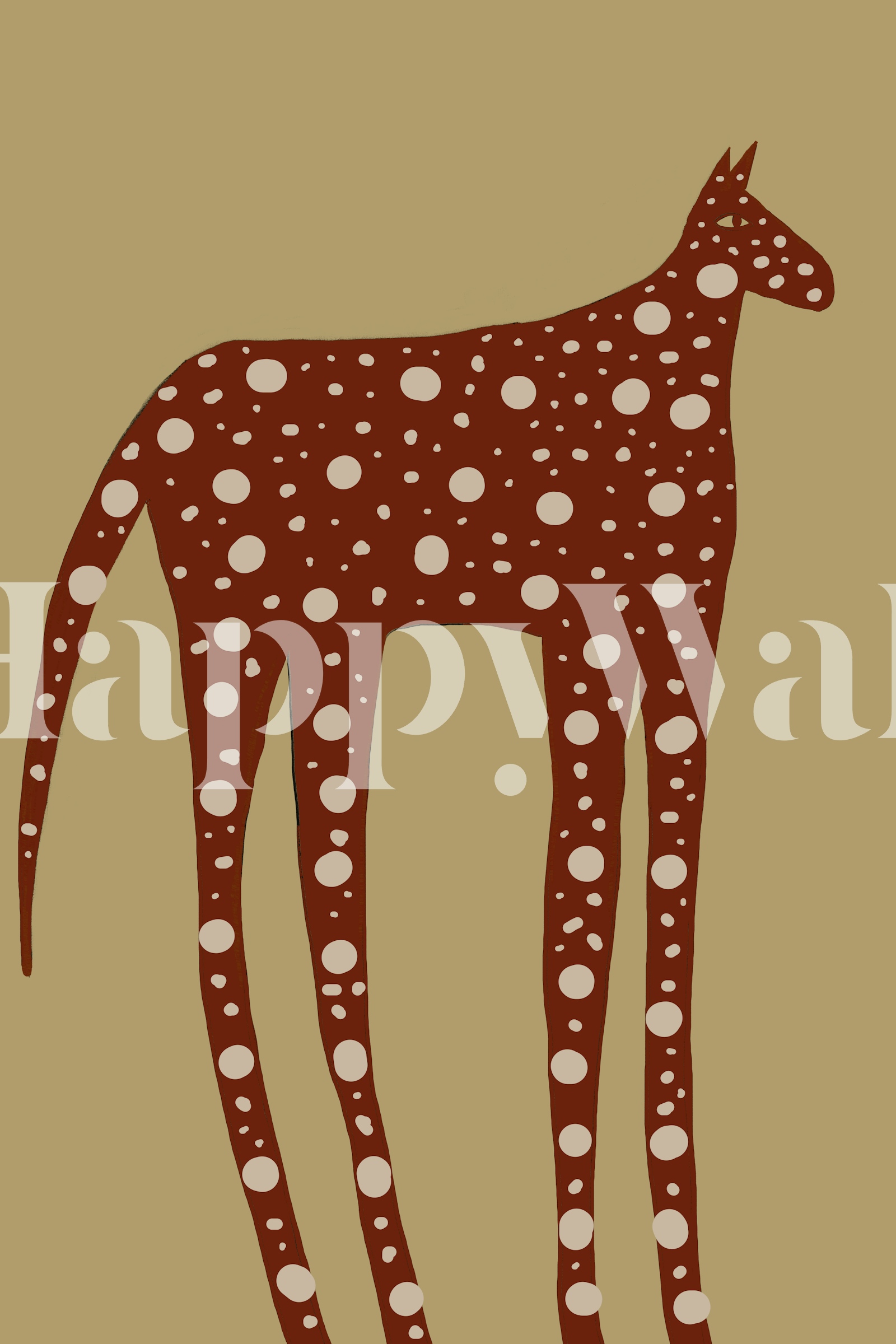 Spotted Horse Minimalist wallpaper | Happywall