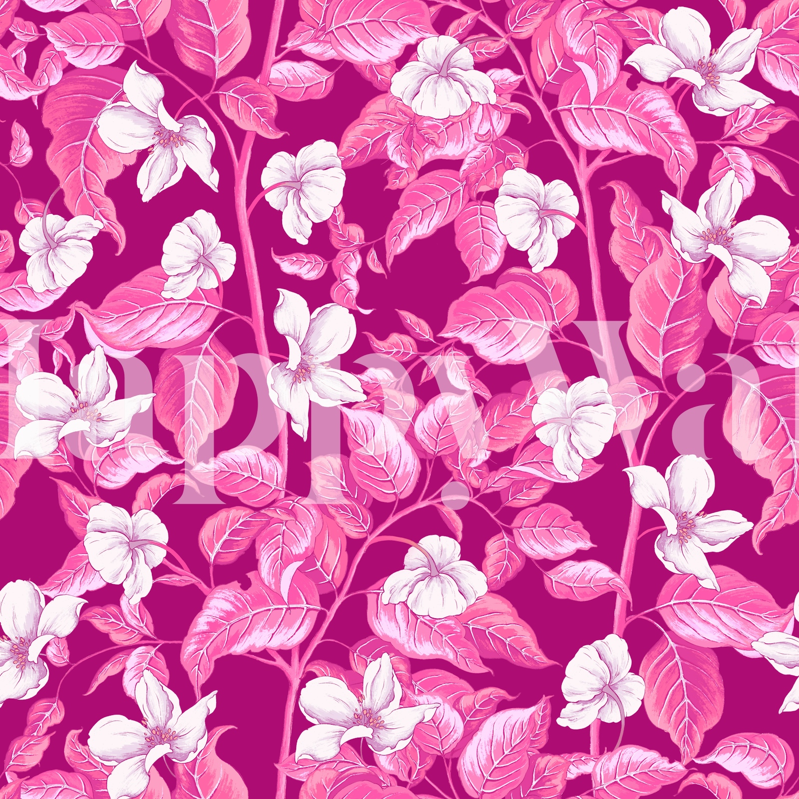 Floral Poetry 17 Wallpaper | happywall.com