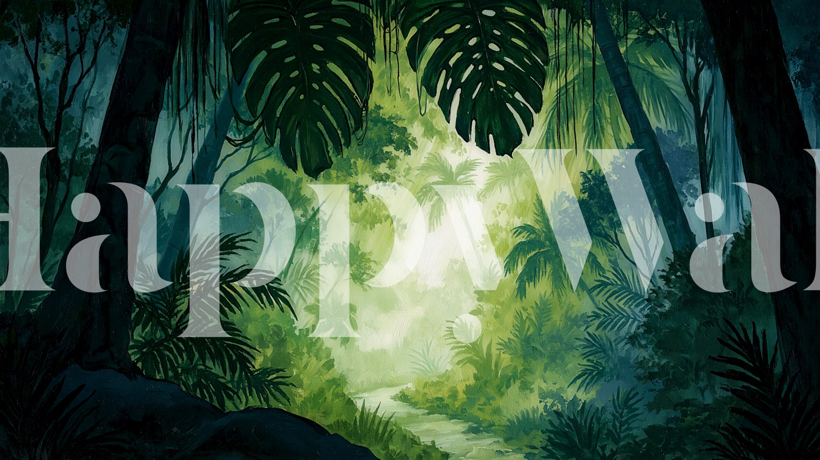 Tropical Rainforest Wallpaper | HappyWall