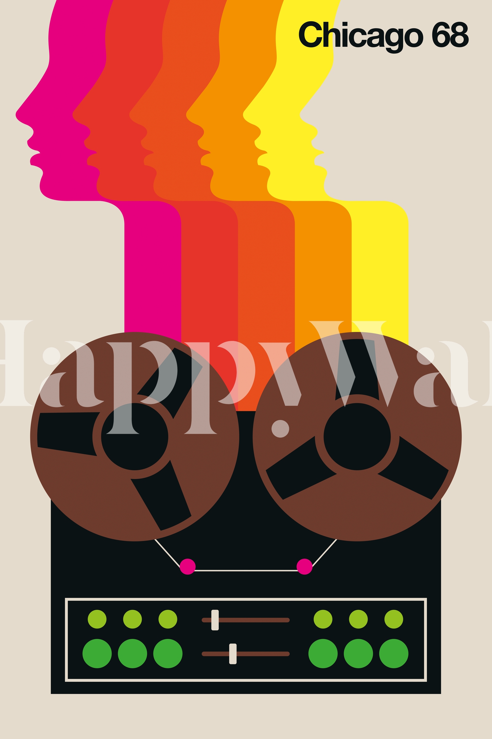 Colorful Retro Abstract Wallpaper