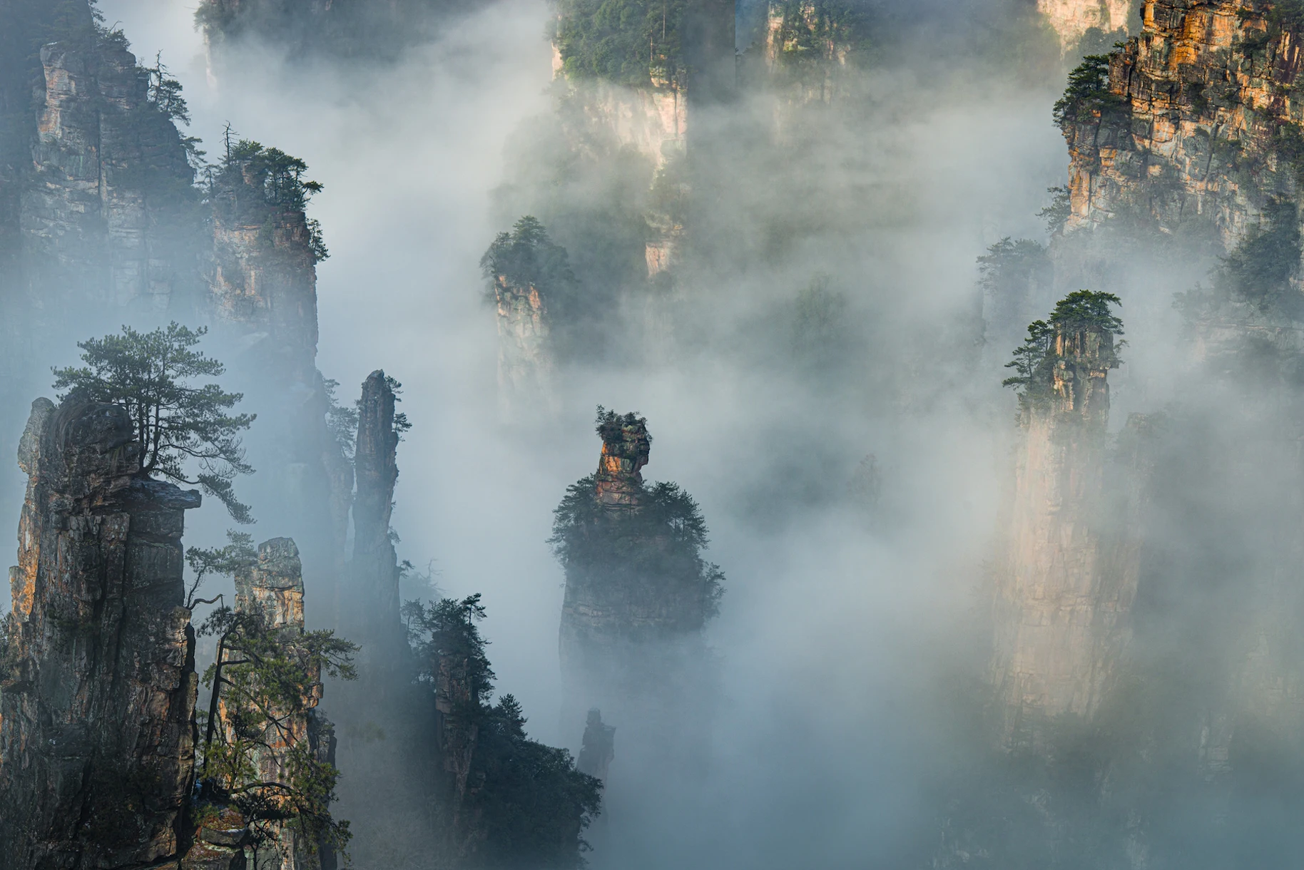 Wulingyuan Scenic Area Wallpaper - Beautiful Nature Wallpaper - Happywall