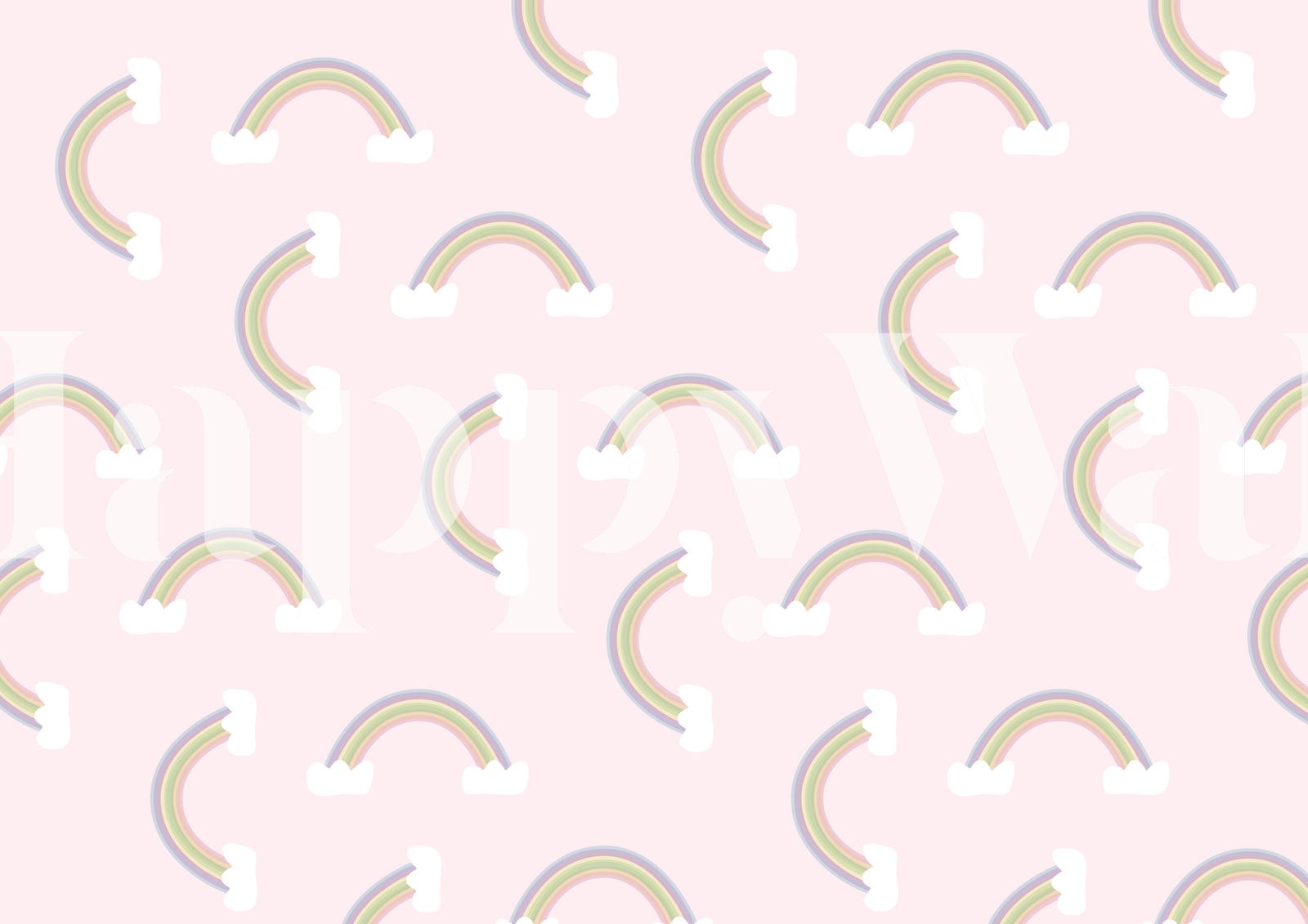 Rainbow Flip wallpaper | Happywall