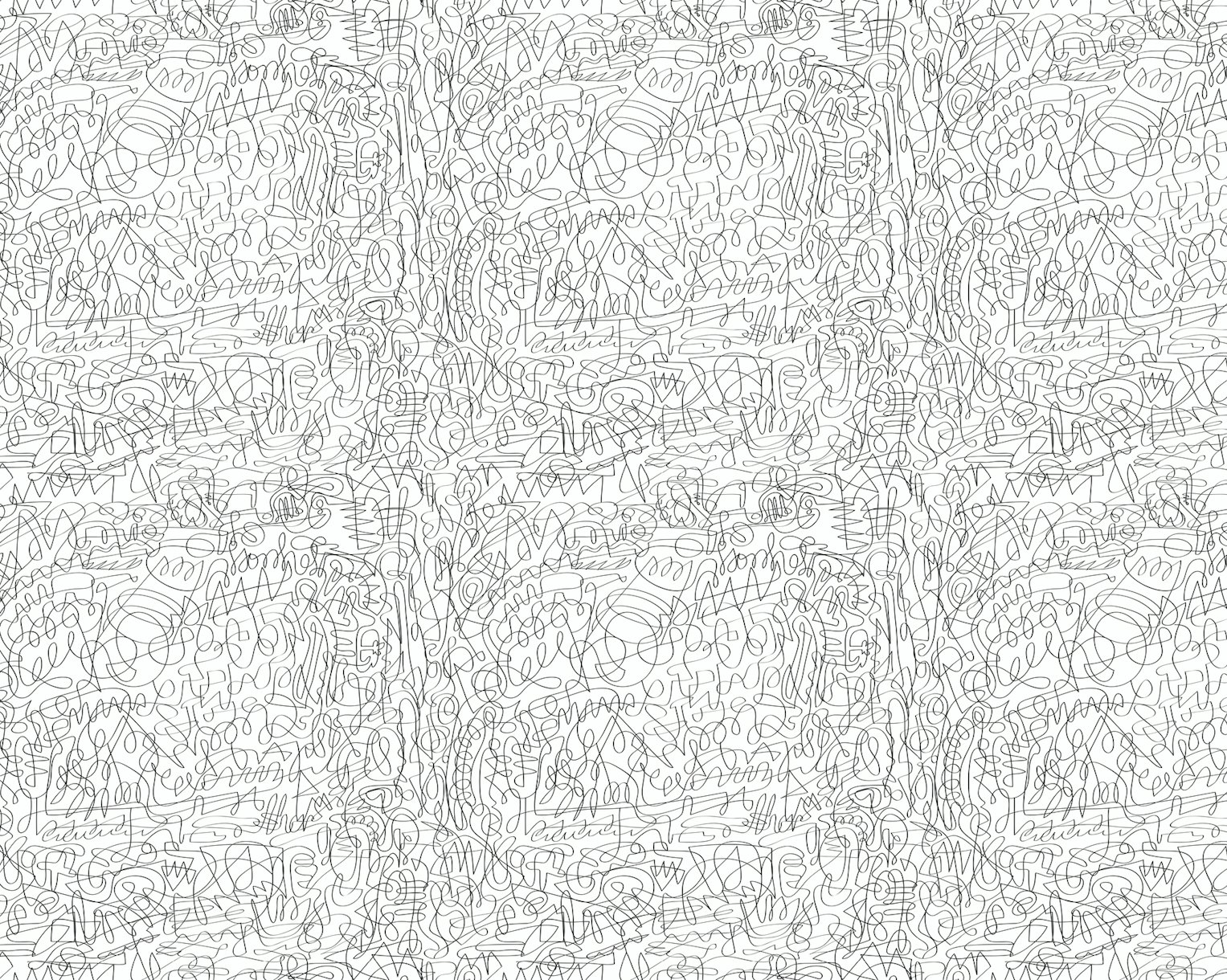 Buy Scribble Pattern Wallpaper Online | Happywall