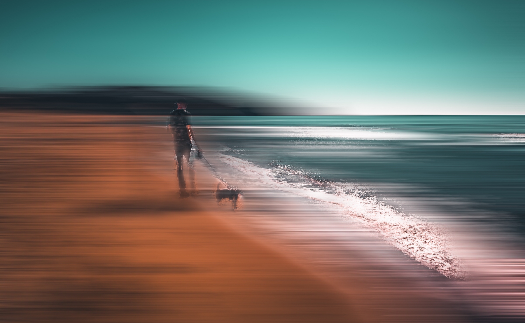 The Quiet Hours Wallpaper - Blue Scenic Mural | Happywall