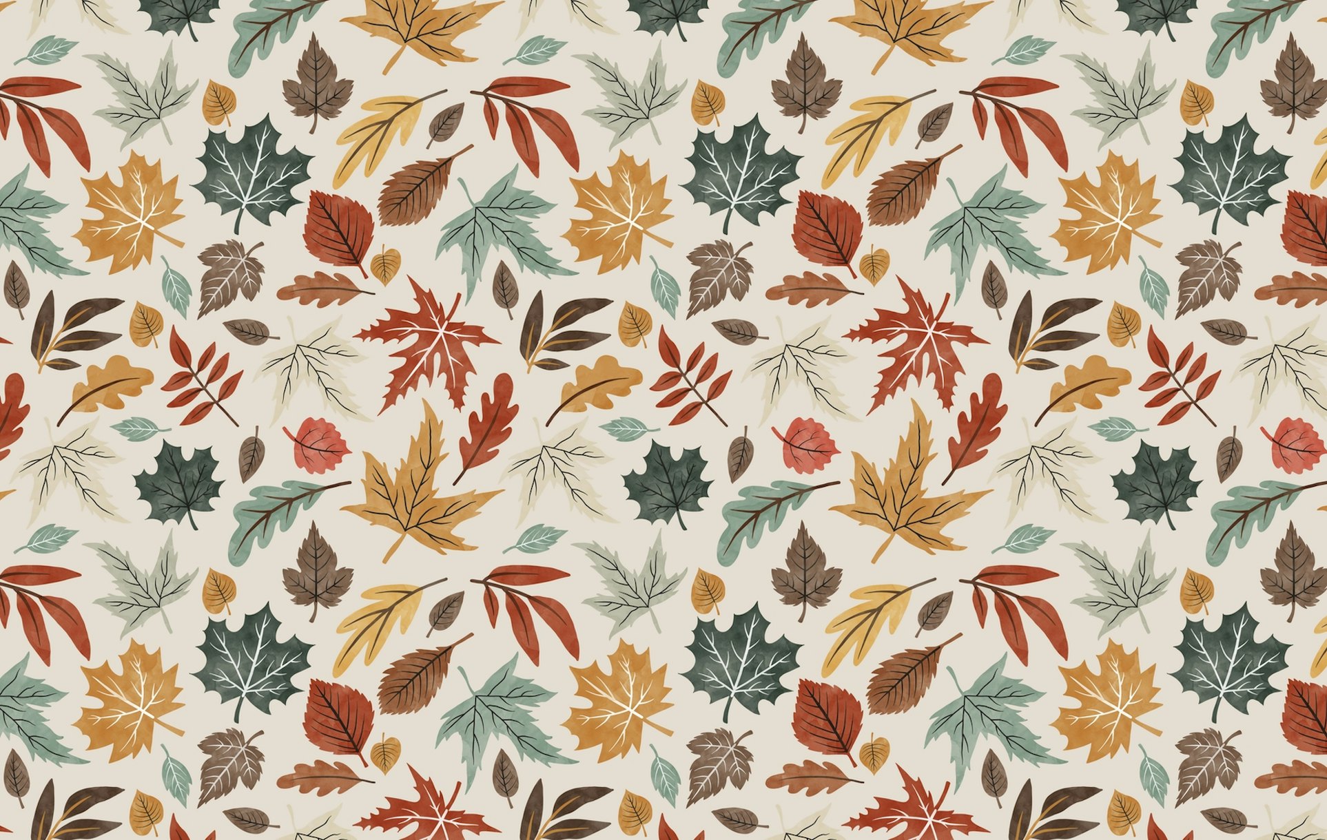 Autumn leaves fall II wallpaper | Happywall