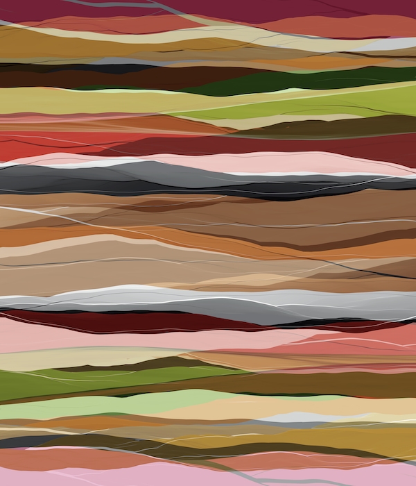 Colorful Abstract Landscape Wallpaper