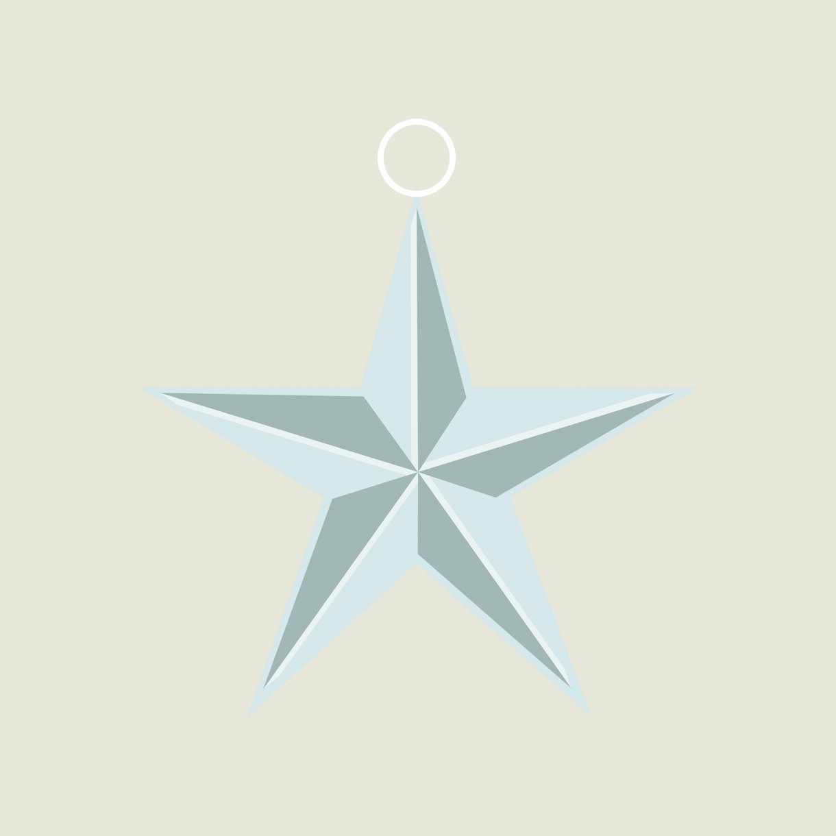 Scandi Christmas Star wallpaper - Happywall