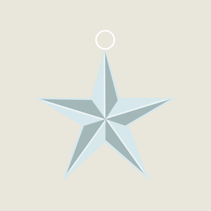 Scandi Christmas Star Wallpaper | Happywall