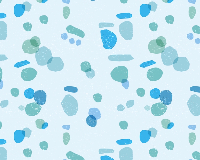 Blue Abstract Stones Wallpaper