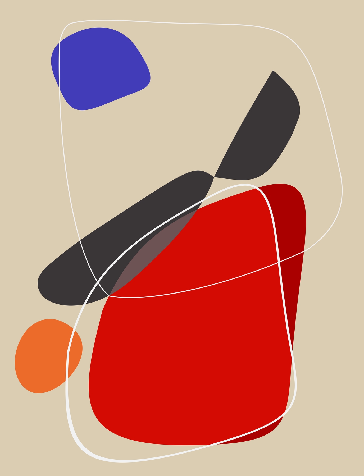 "Abstract Composition 1049 Wallpaper | Happywall"