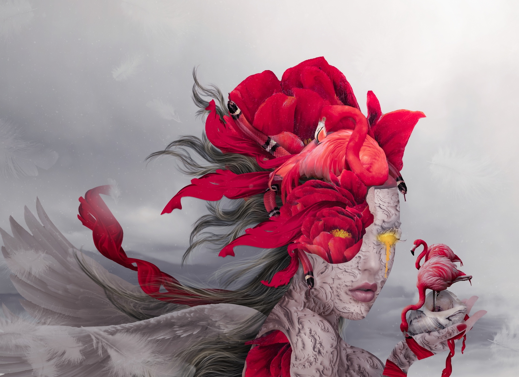 Buy Flamingo Queen wallpaper - Free shipping