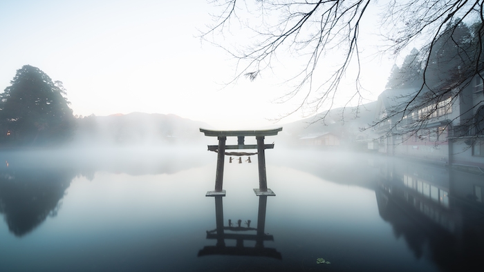 Japanese Minimalist Landscape Wallpaper