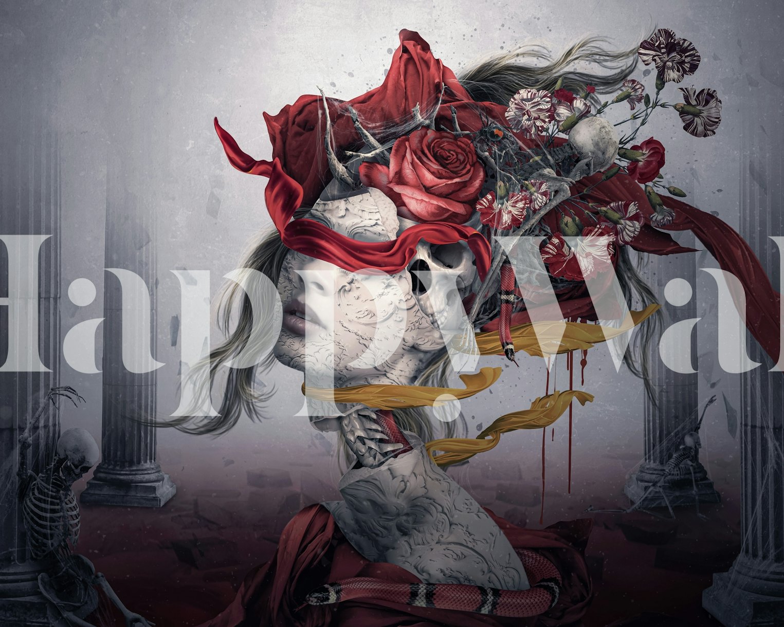 Add Drama to Your Space with Our Dangerous Red Wallpaper - Happywall