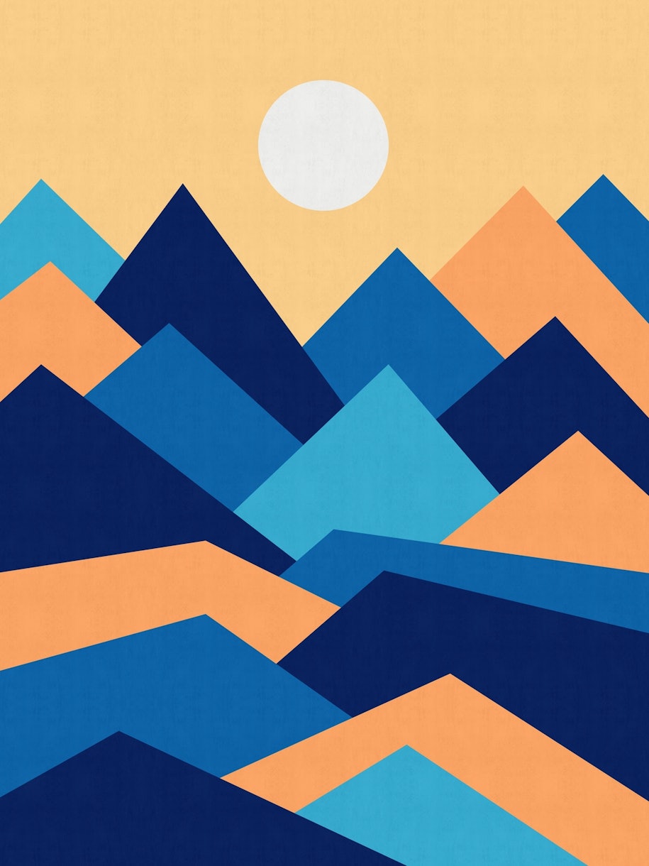 "Geometric Forest Wallpaper - Happywall"