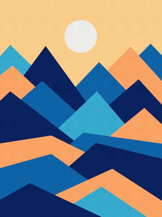 Geometric Forest Wallpaper - Happywall