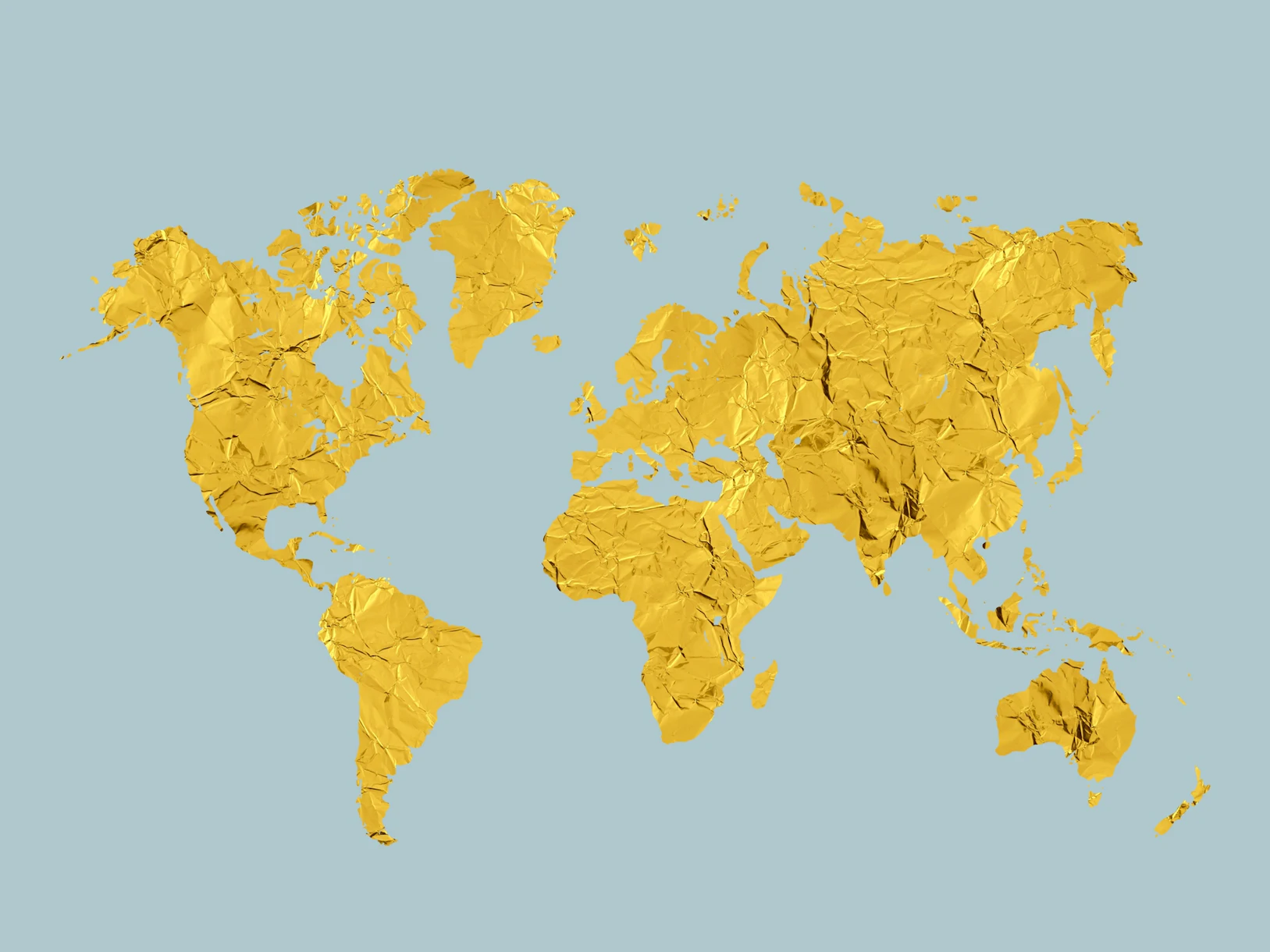 Golden Map I Wallpaper - Buy Online at Happywall