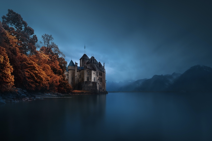 Dark Castle Landscape Wallpaper