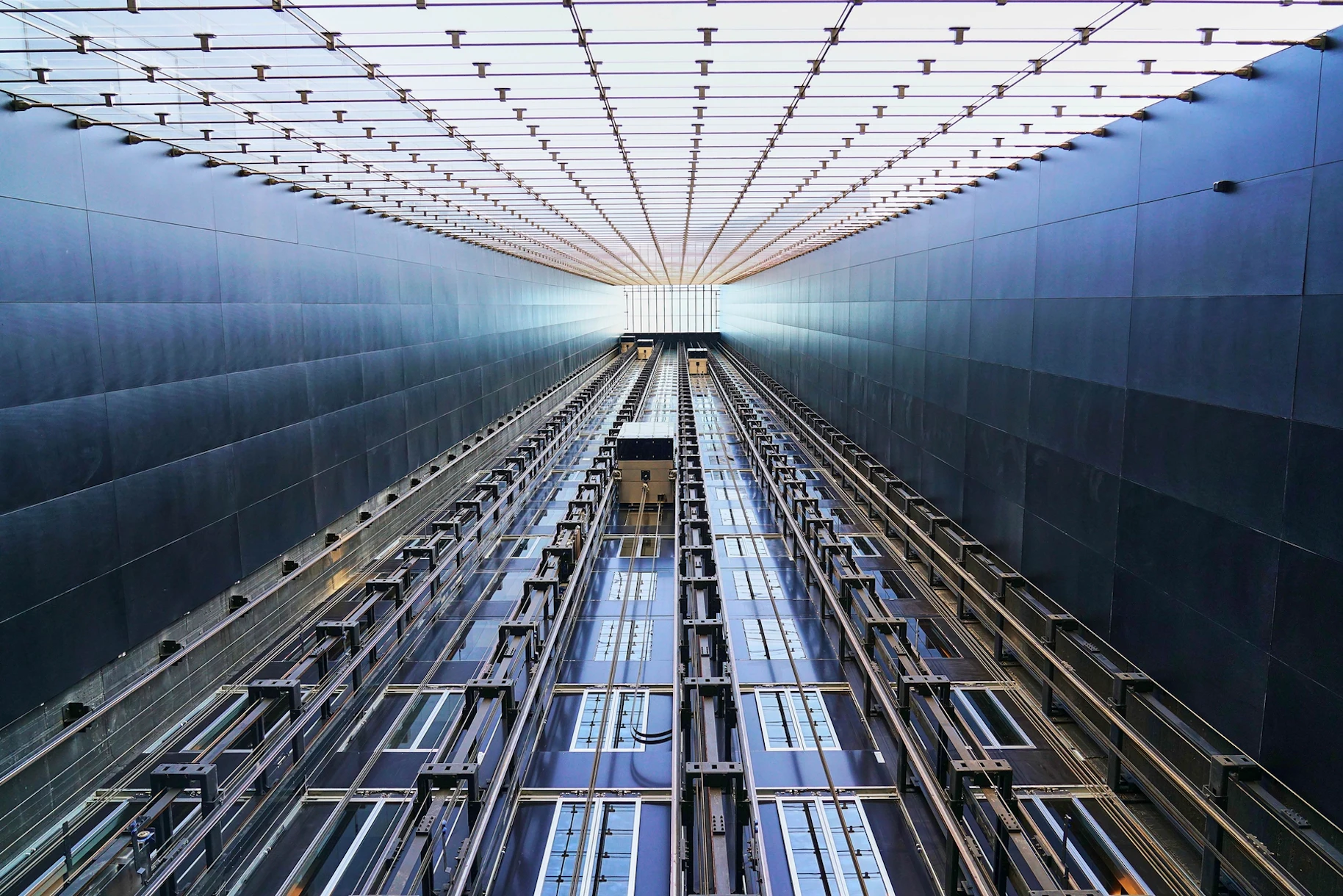 "Skyscraper Elevators Wallpaper | Happywall"