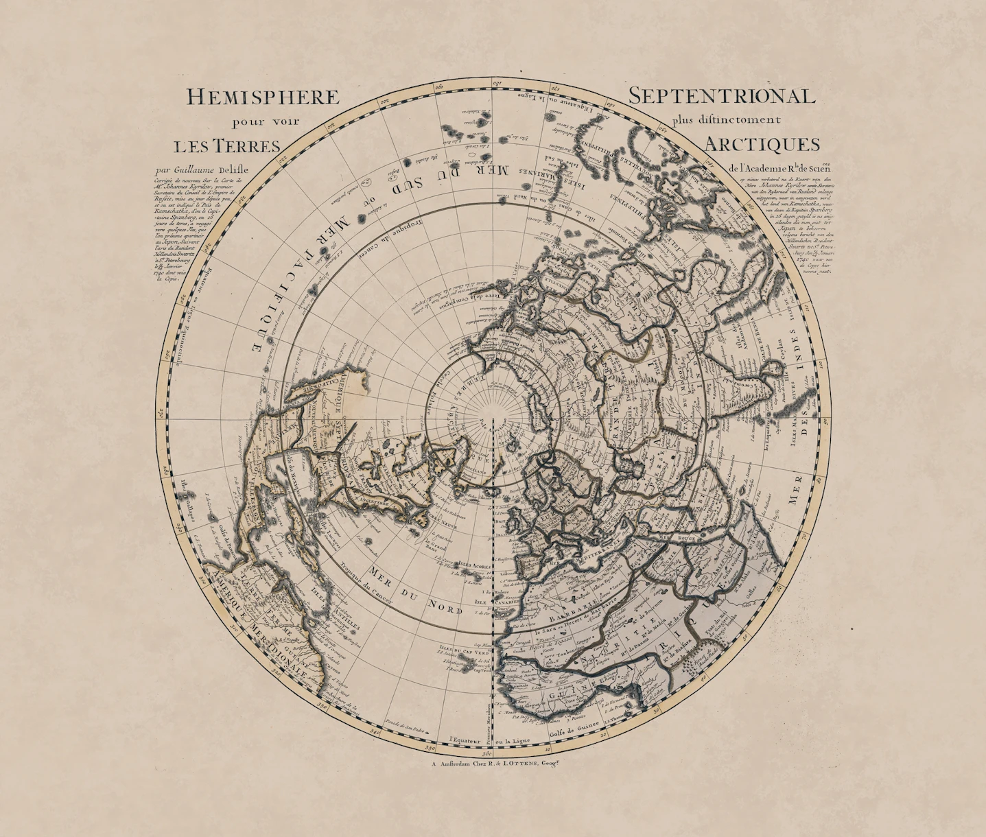 Northern Hemisphere Map wallpaper - Happywall