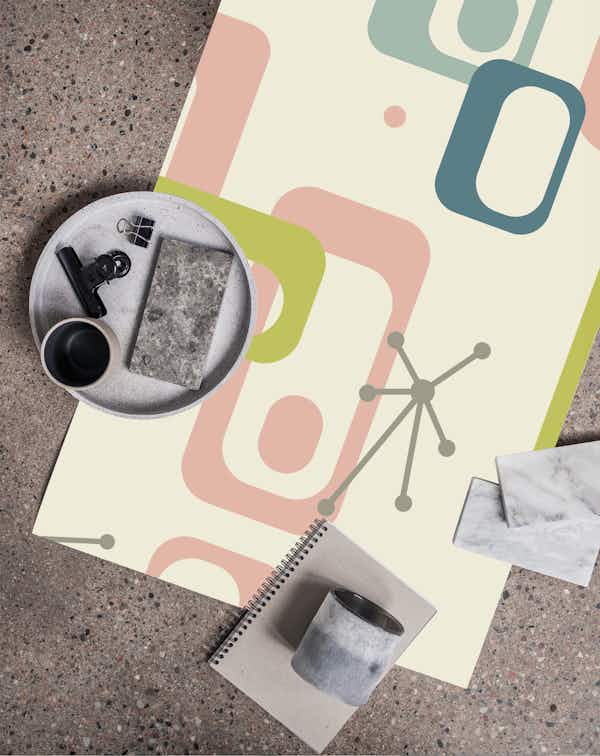 Buy Mid Century Modern Atomic Age wallpaper - Free shipping
