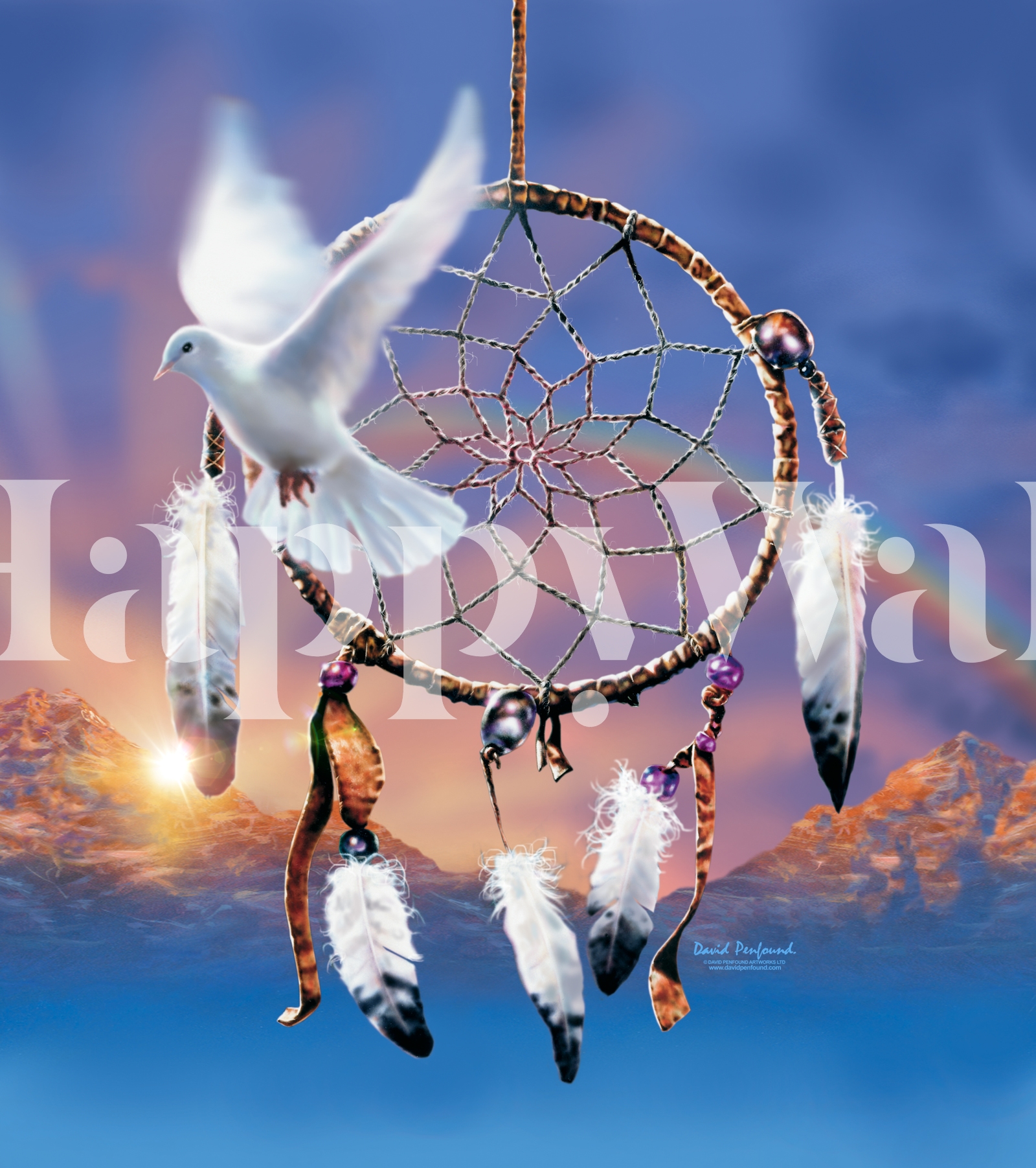 Dream Catcher Dove Wallpaper - Buy Online | Happywall