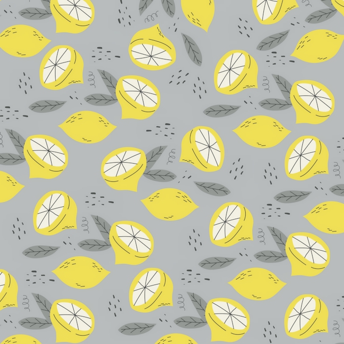 Buy Illuminating Lemons Pattern Wallpaper | Happywall