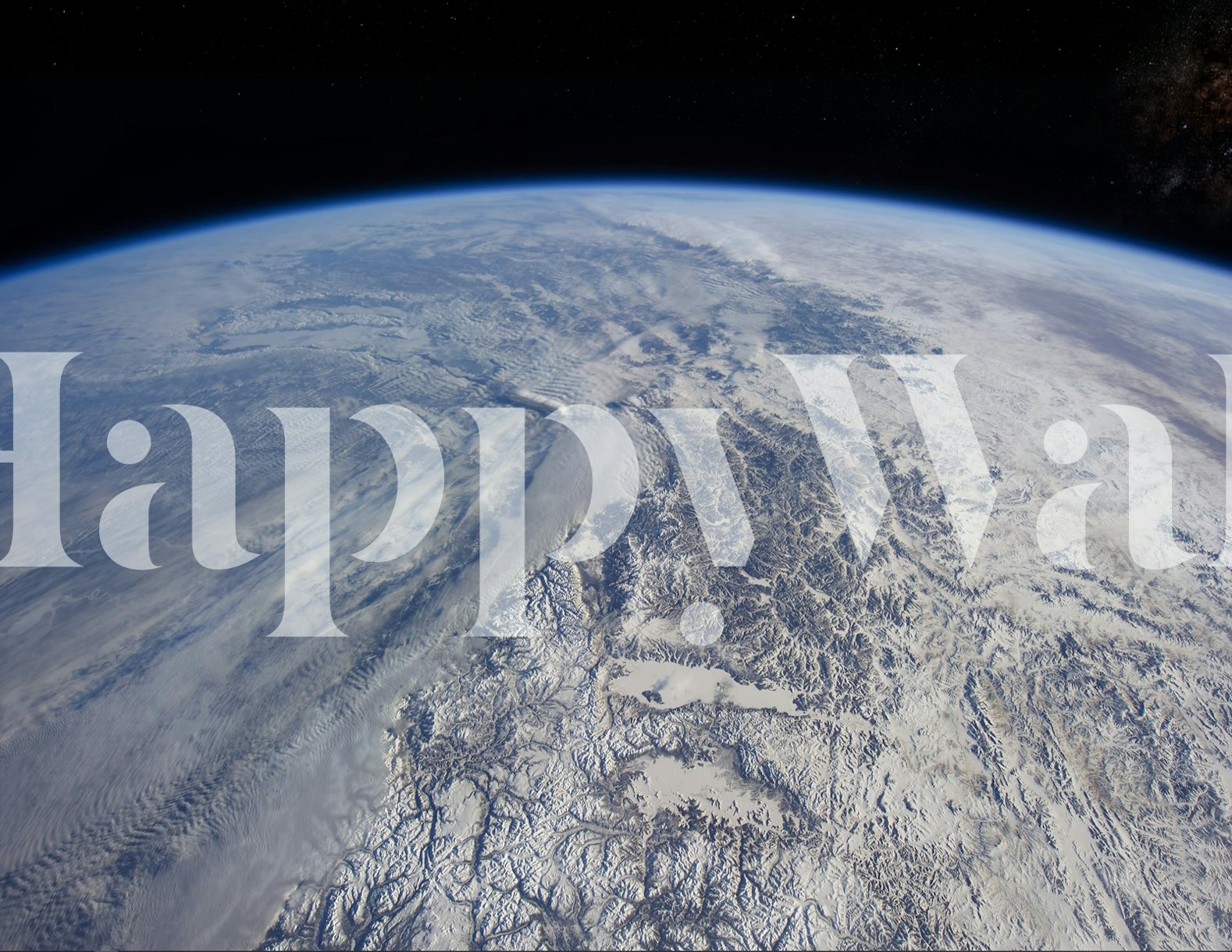 Earth from space snow wallpaper - Happywall