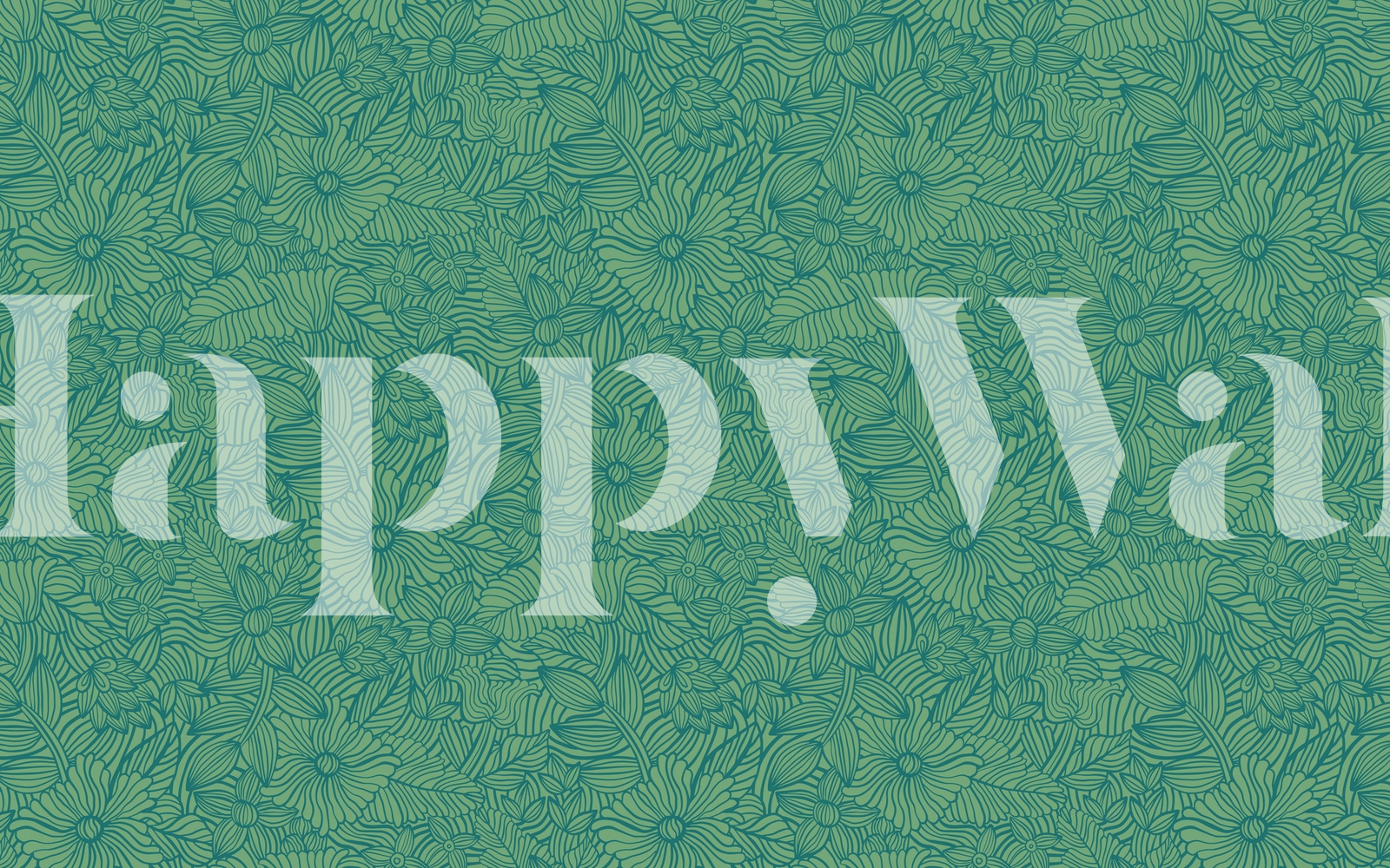 Wilderness Green Wallpaper | Happywall.com