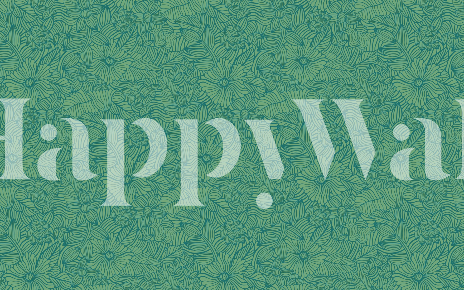 Wilderness Green Wallpaper | Happywall.com