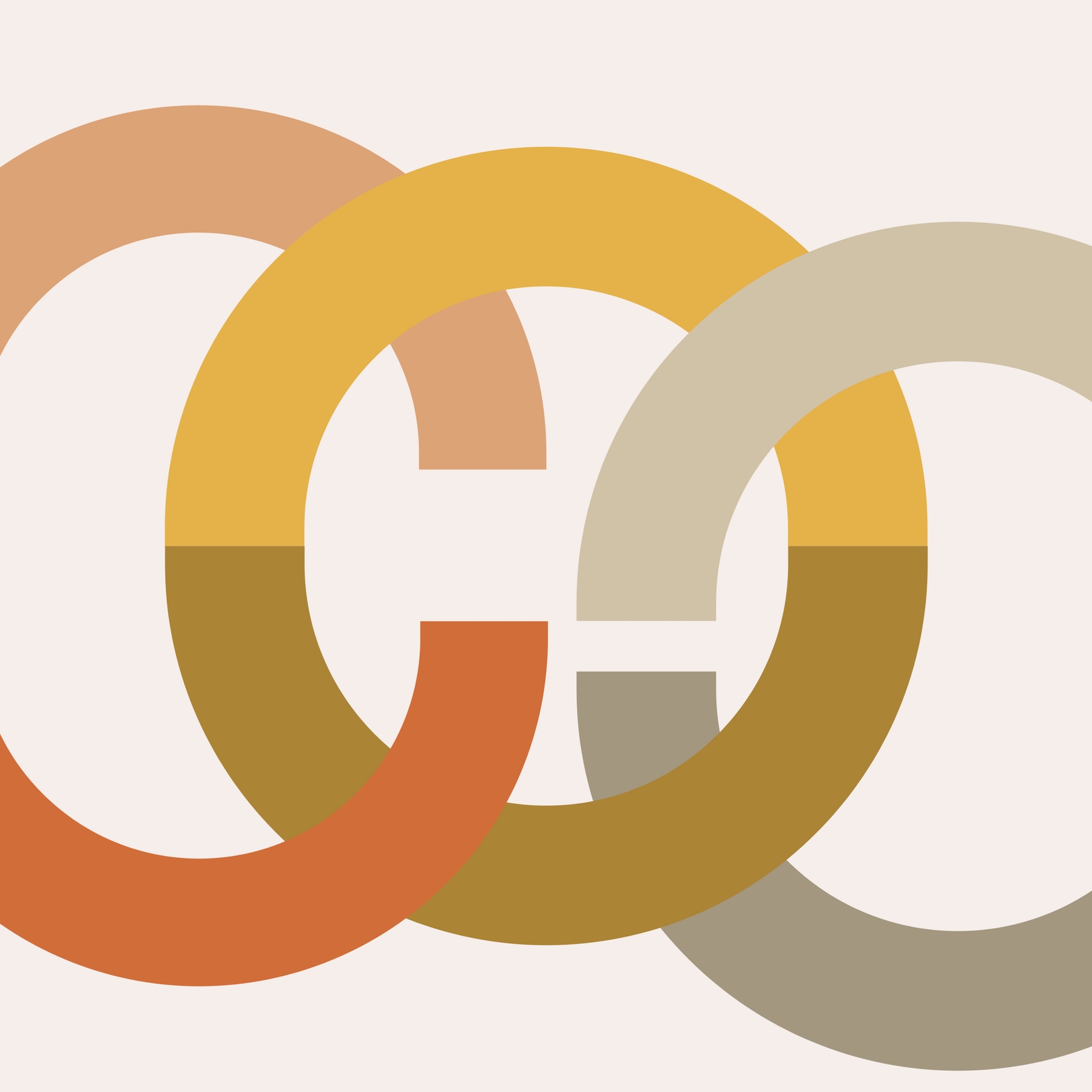 Shop Muted Midcentury Geometric Wallpaper Online - Happywall