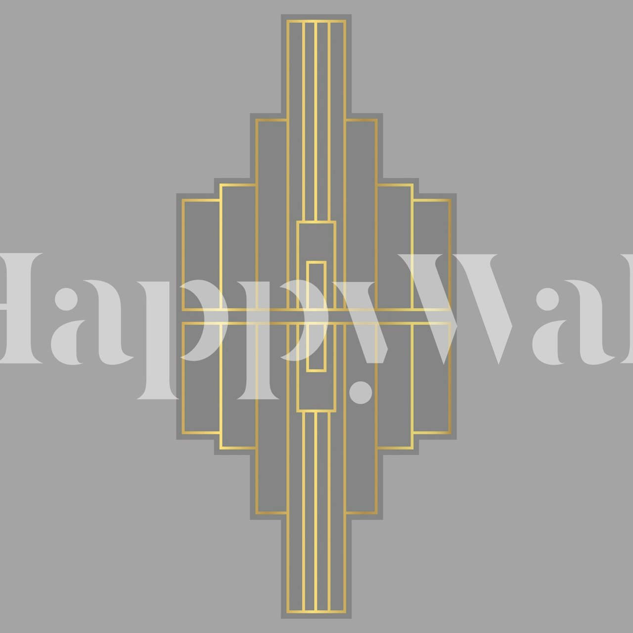 Grey Gold Art Deco Wallpaper - Buy Online | Happywall