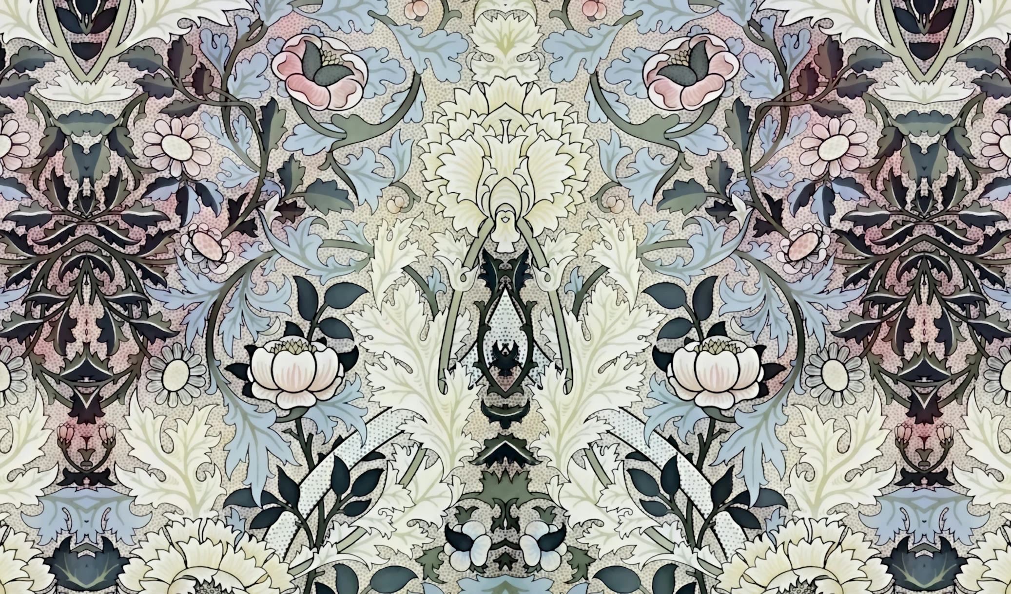 Scandinavian Renaissance Flora wallpaper - Happywall