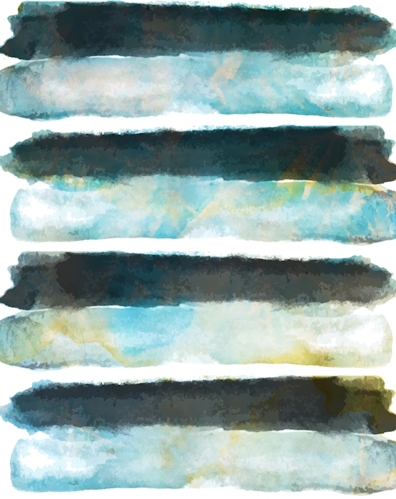 Mint Watercolor Lines Texture Wallpaper - Happywall