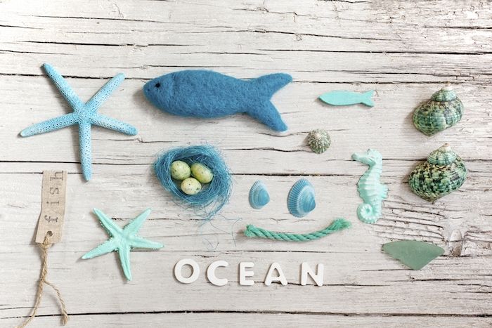 Ocean Collage Art Wallpaper - Buy Online from Happywall