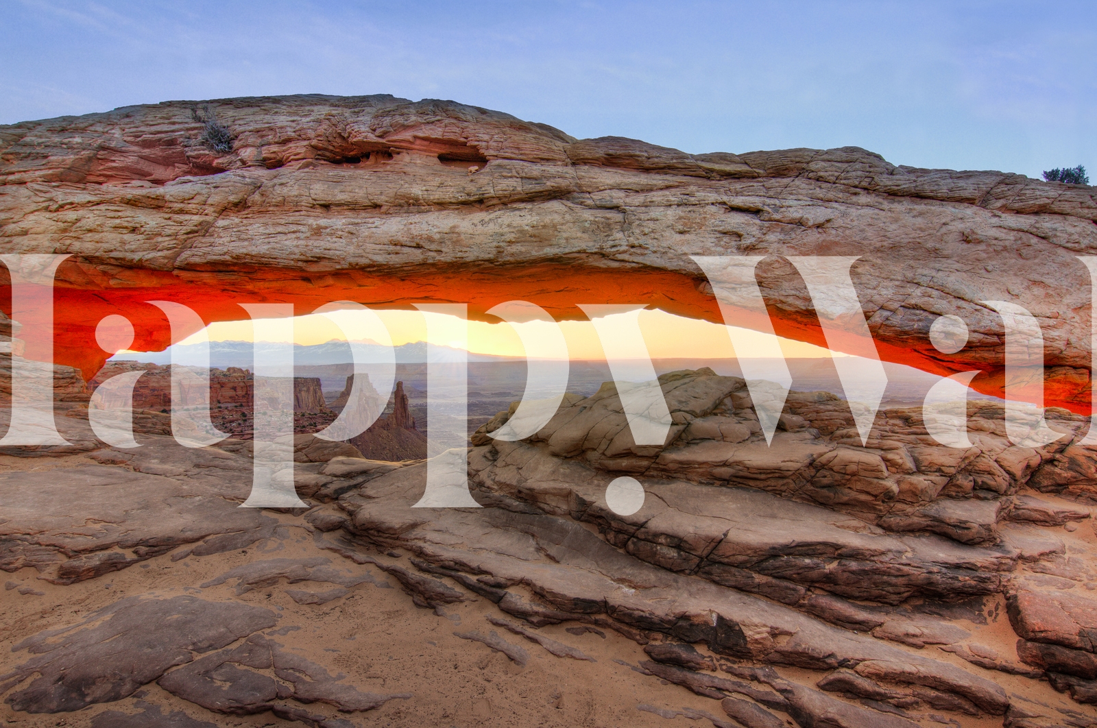 Desert Sunset Arch Wallpaper