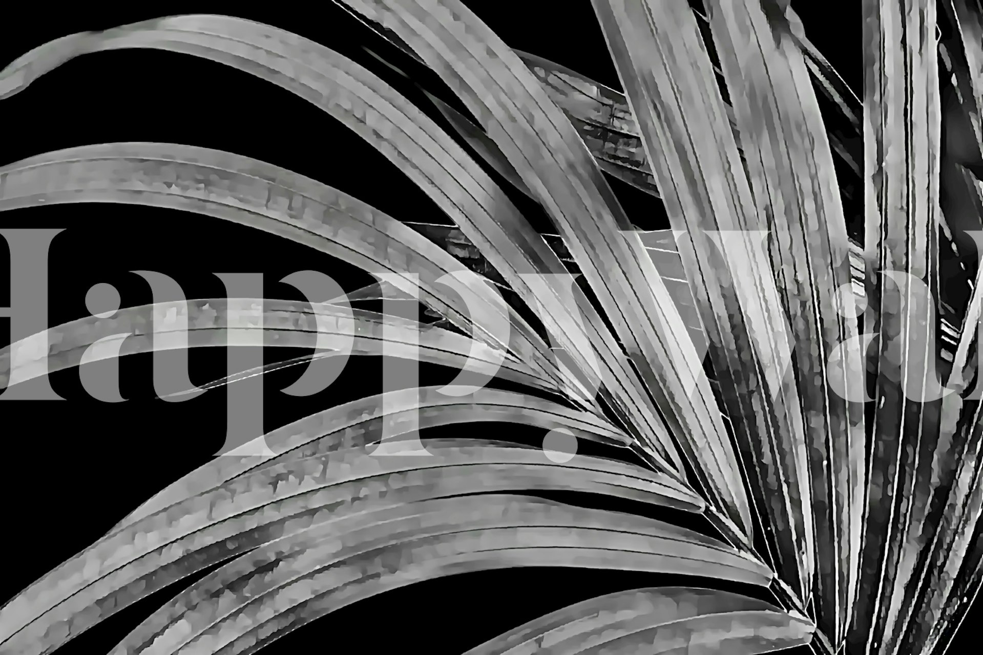 Buy Tropical Leaf Night Wallpaper Online | Happywall