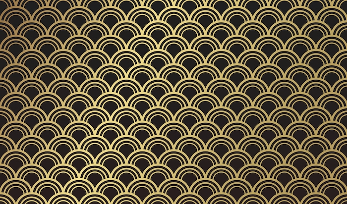 Golden Art Deco Texture papiers peint | Happywall