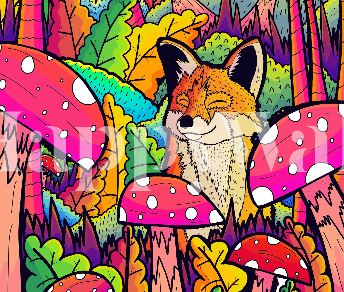 The Happy Little Fox Wallpaper - Adorable and High-Quality | Happywall